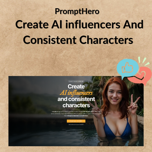 PromptHero - Create AI influencers And Consistent Characters | CoursesBetter